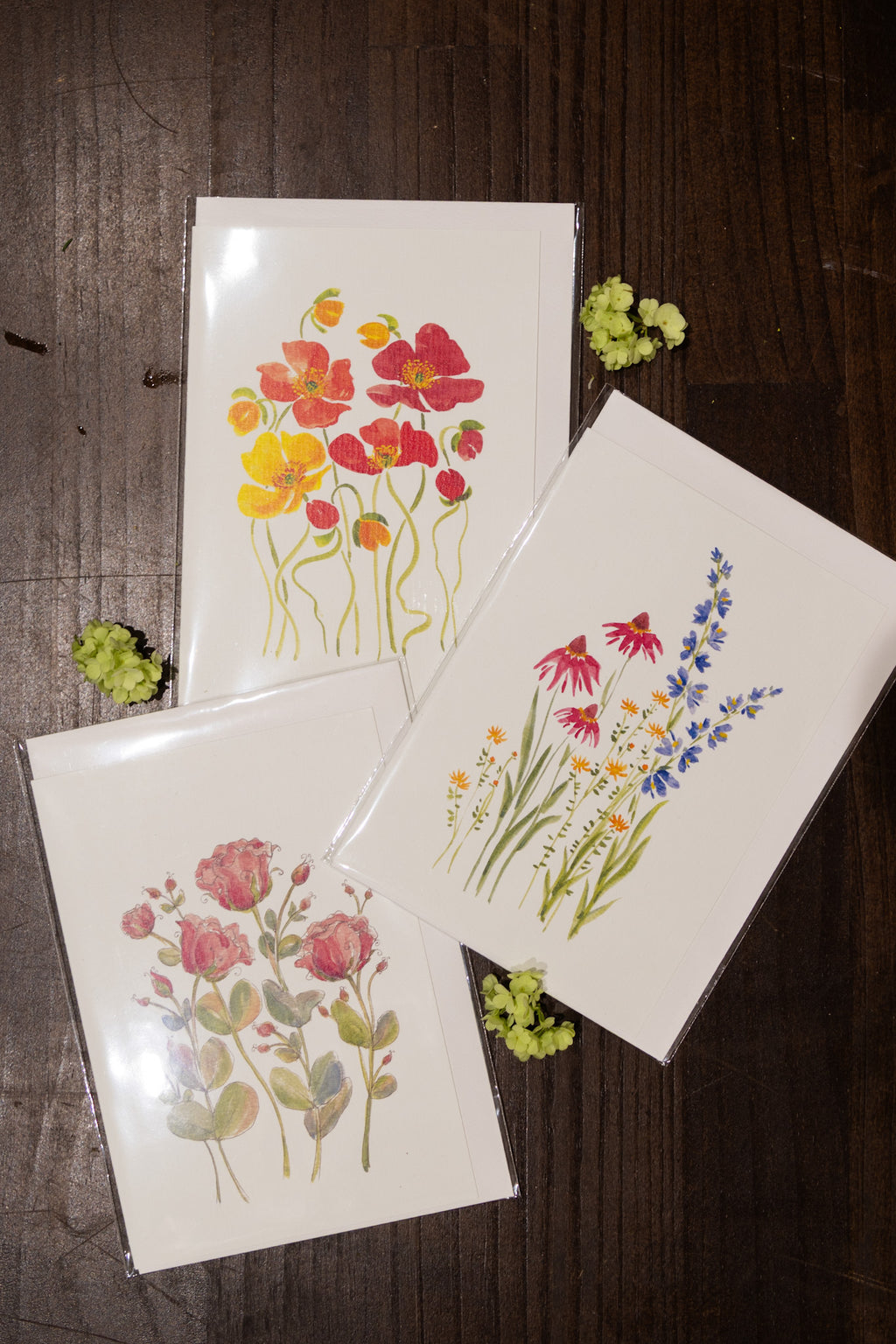 Illustrated Greeting Card – Buds on B
